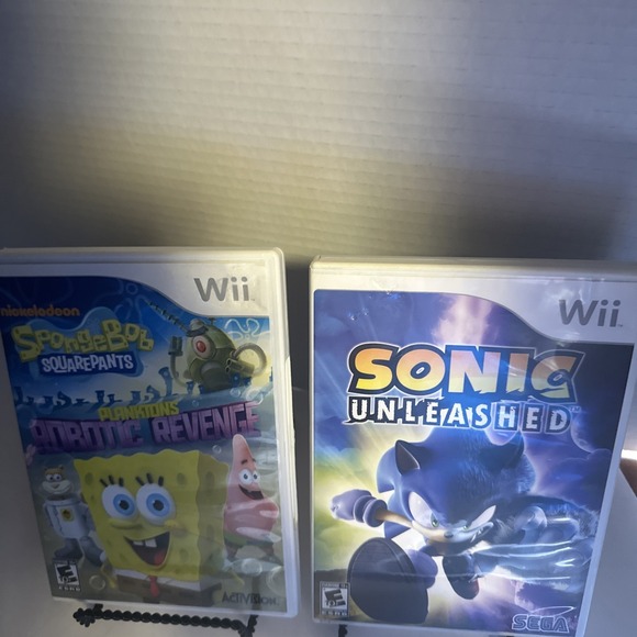 Video Games & Consoles | Wii Games 2 For One Sonic Unleashed Spongebob ...